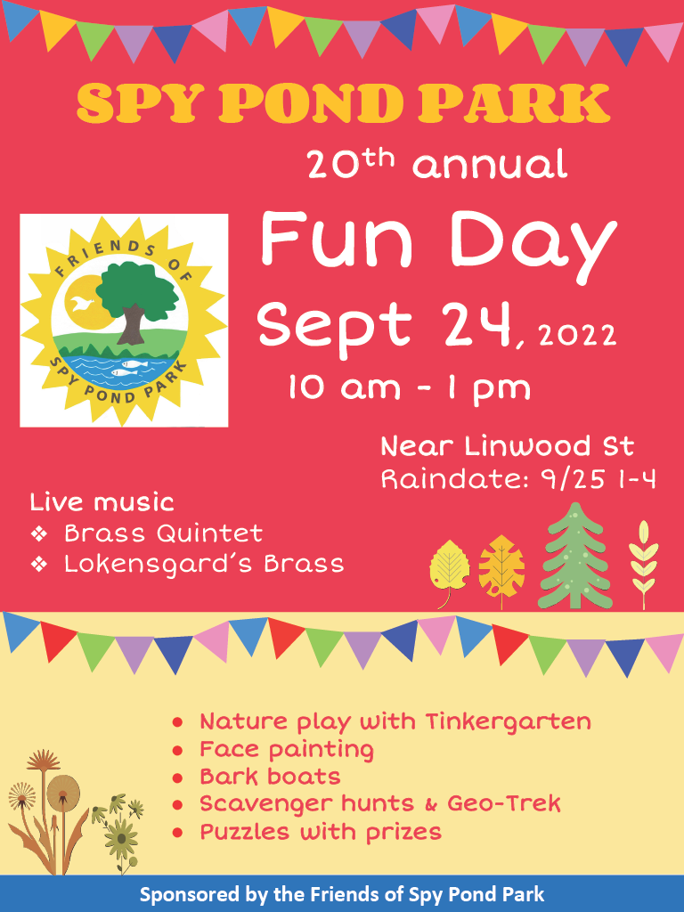 Friends of Spy Pond Park - Work & Fun Days